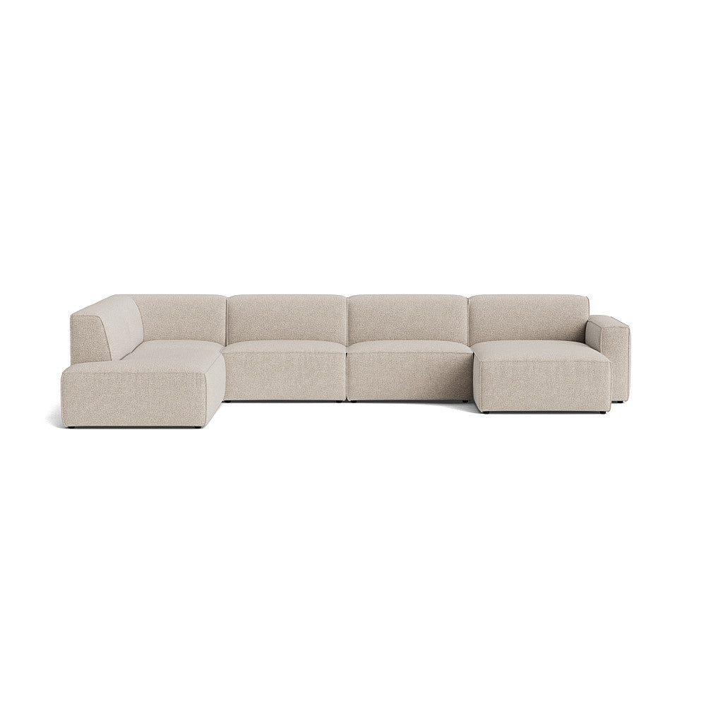Element modulsofa med chaiselong og open end- Elegant U-sofa – MAGELIG